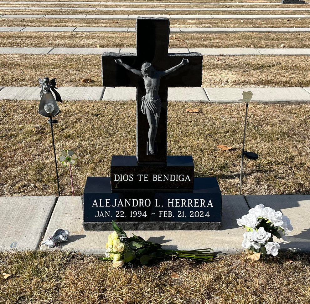 Upright Tombstone Cross – Tombstone and Caskets Funeral Supplies